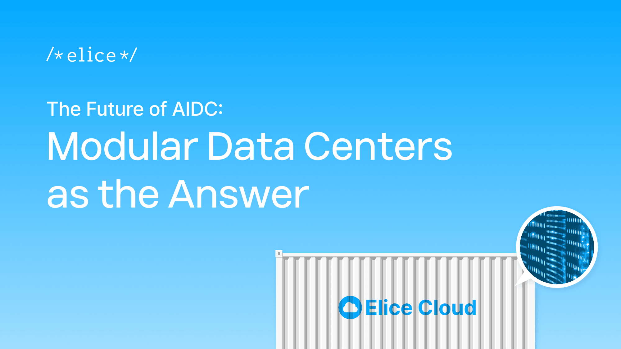 The Future of AIDC: Modular Data Centers as the Answer - Elice AI PMDC ...